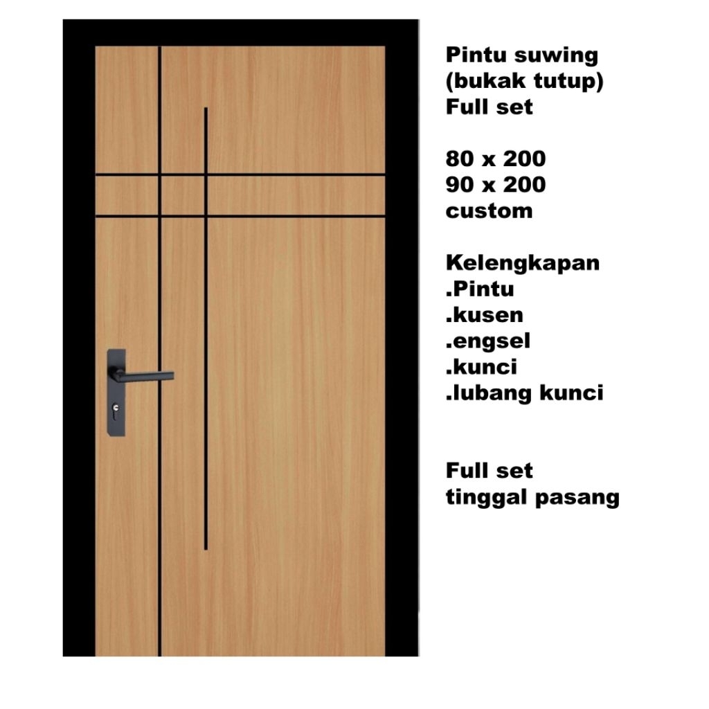 Jual pintu swing T T full set minimalis | Shopee Indonesia