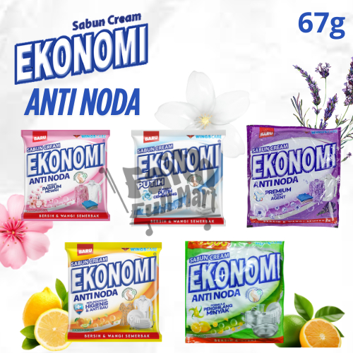 Jual Sabun Cream Ekonomi Anti Noda 67g - Paket 1 Renceng Isi 5 PCS ...