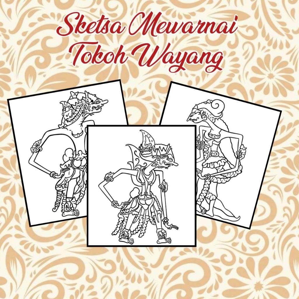 Jual Gambar sketsa Wayang (minimal order 5) | Shopee Indonesia