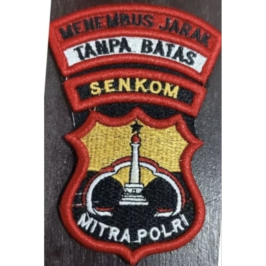 Jual logo menembus jarak tanpa batas senkom bordir timbul | Shopee ...