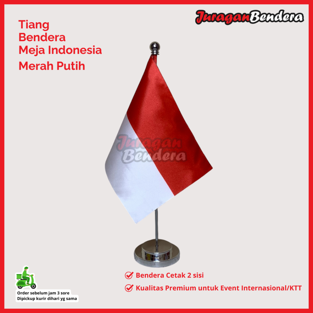 Jual Tiang Bendera Meja Indonesia / Tiang Bendera Meja Merah Putih ...