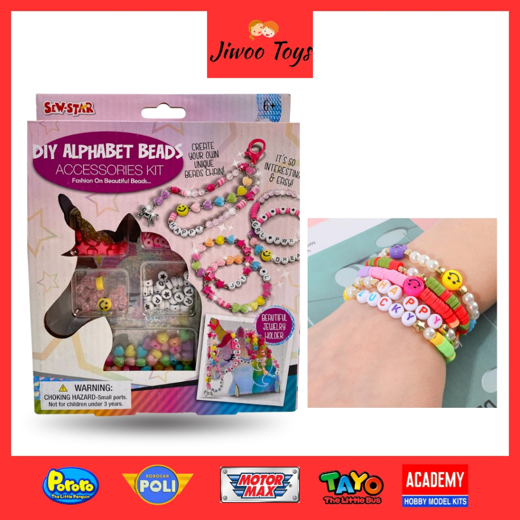 Jual Diy Alphabet Beads/Bracelets Making Kit Unicorn SS-22-096 | Shopee ...