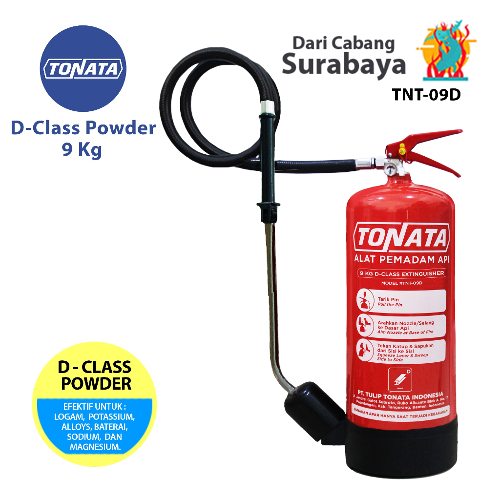 Jual Alat Pemadam Api Tonata / APAR D-Class Powder 9 kg | Shopee Indonesia