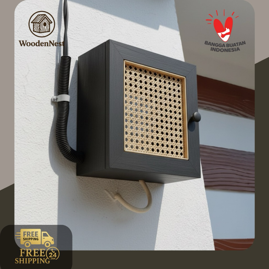 Jual Box MCB Cover Panel Listrik Kayu Rotan Anyaman – Penutup Panel ...