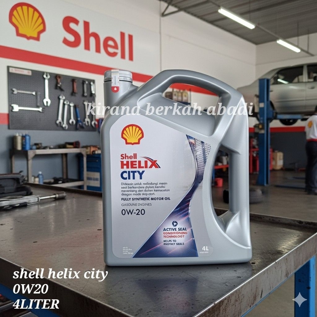 Jual SHELL HELIX CITY 0W20 API SP KEMASAN GALON 4 LITER | Shopee Indonesia