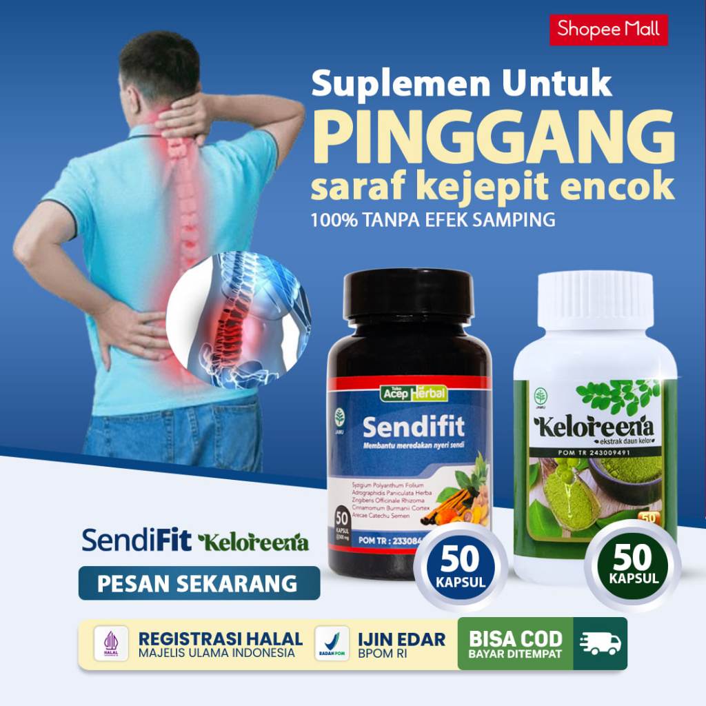 Jual Herbal Untuk Sakit Pinggang Saraf Kejepit Sakit Bokong Pinggul ...