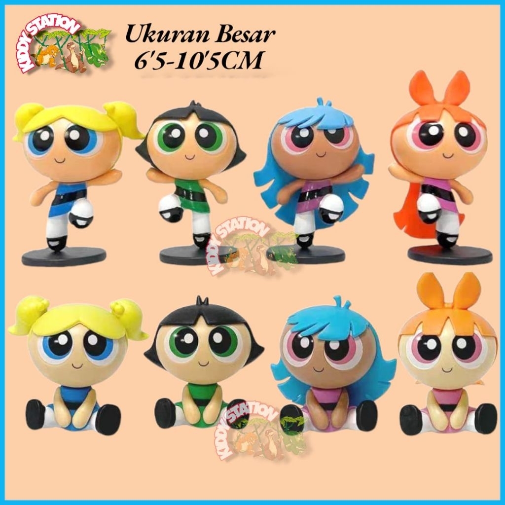 Jual PAJANGAN Action Figures The Powerpuff Girl Chibi 6-10cm Buttercup ...