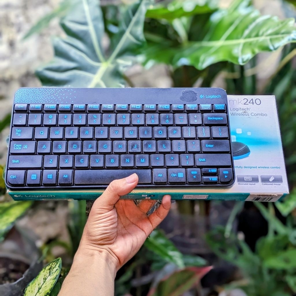 Jual Keyboard wireless logitech MK240 | Shopee Indonesia