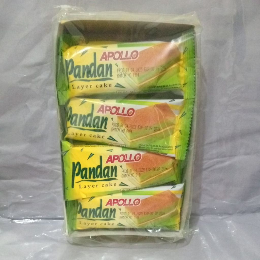 Jual Apollo Layer Cake Pandan Isi 8 | Shopee Indonesia