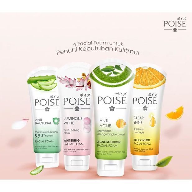 Jual POISE Facial Foam Tube 100ml | Shopee Indonesia