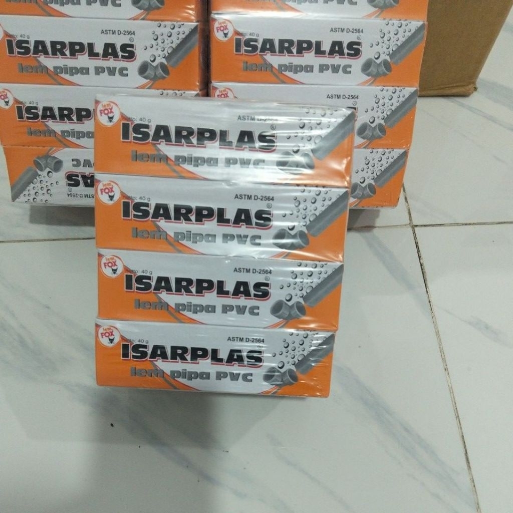 Jual Lem Pipa PVC ISARPLAS 40Gram (1lusin = 12 Lusin) | Shopee Indonesia