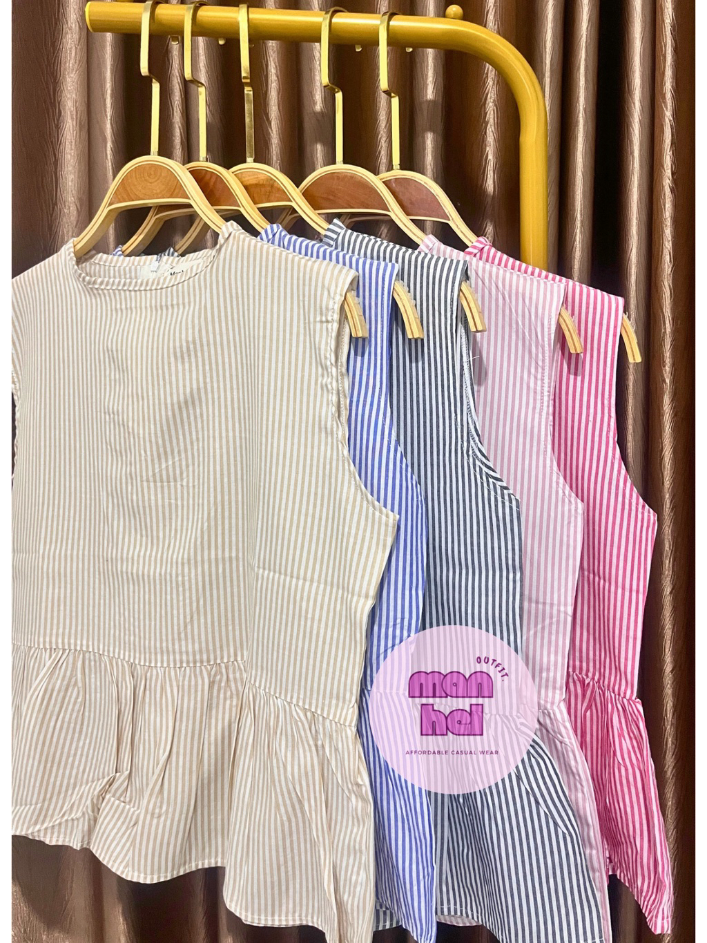 Jual MANHEL - Inner Stripe | Vest Inner | Vest Stripe | Inner Salur ...
