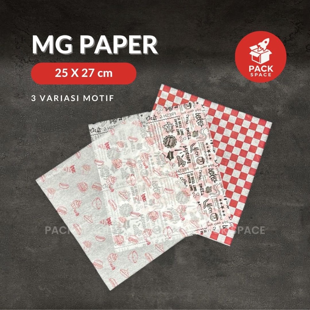 Jual Kertas Nasi MOTIF KFC MG / MCD / Kertas BURGER / KEBAB isi 100 Pcs ...