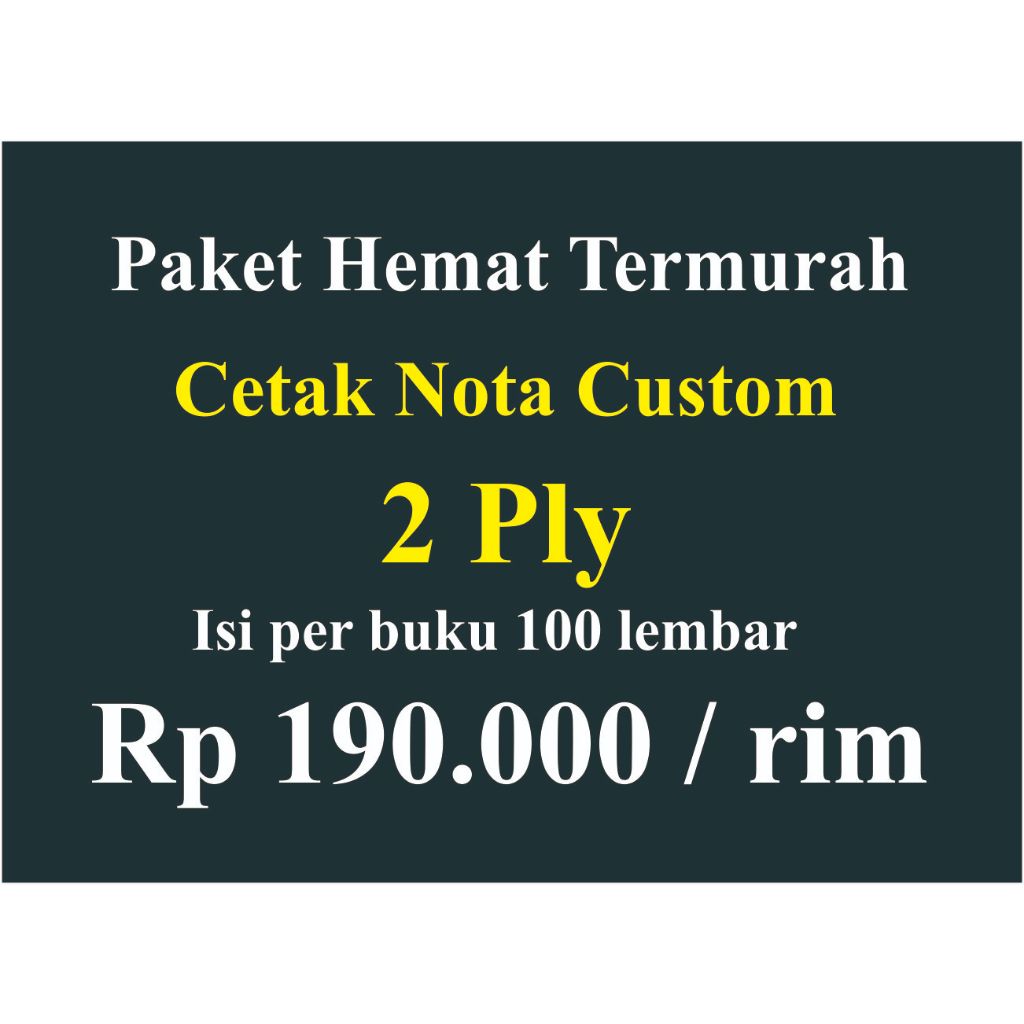 Jual Cetak Nota Rangkap 2, Nota Custom, Nota Laundry, Nota Olsholp ...