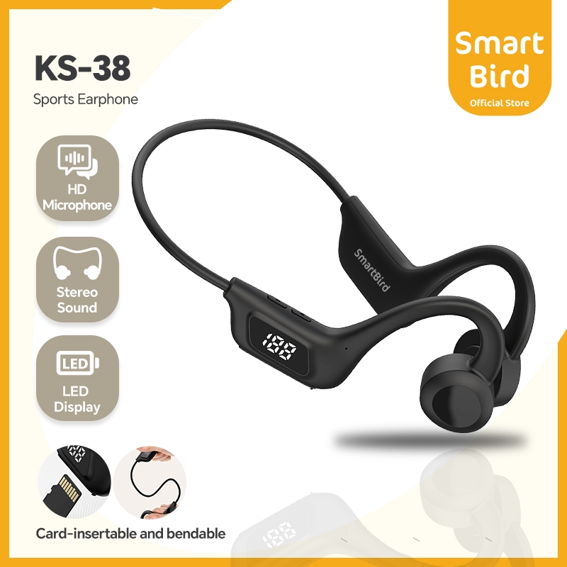 Jual SmartBird Earphone KS-38 Hanging Ear Sport OWS Headset Clear call ...