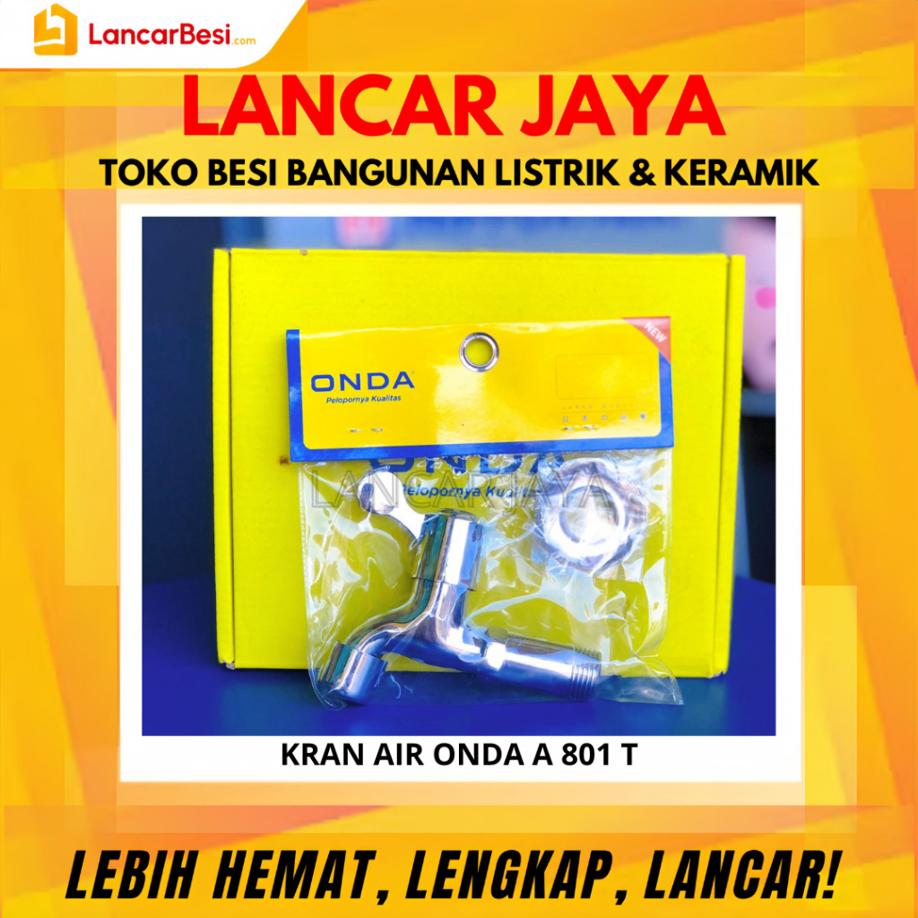 Jual Kran Air Onda A 801 T Ukuran 1/2" Inch | 3/4" inch | Kran Kamar ...