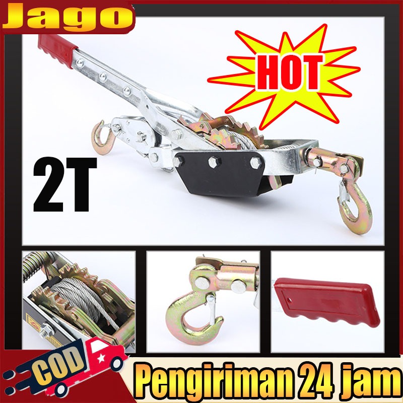 Jual 【siap】Hand Puller Rachet Tracker Hand Takel -Kapasitas 2 ton ...
