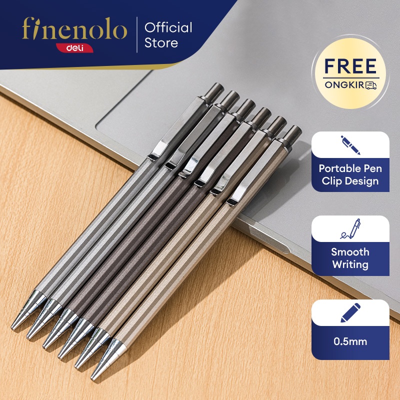 Jual Deli Metal Mechanical Pencil / Pensil Mekanik Besi 0.5mm Gratis ...