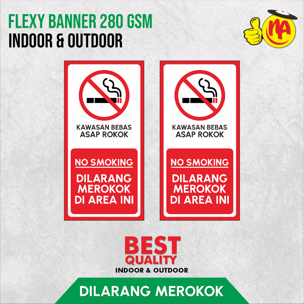 Jual Spanduk Banner Dilarang Merokok / Spanduk Banner No Smoking ...