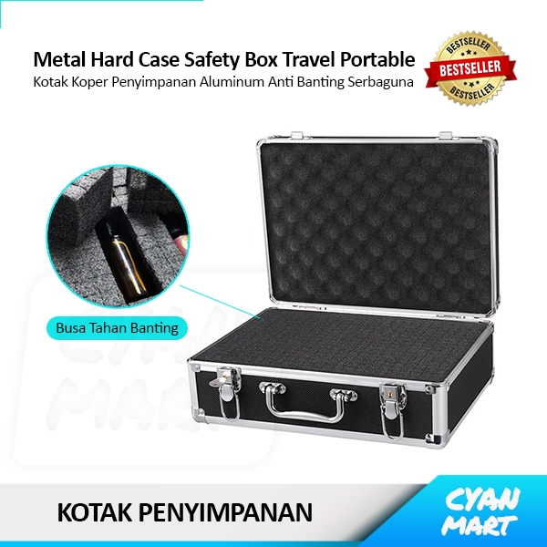 Jual Kotak Koper Hard Case Jam Perhiasan Busa Anti Banting Serbaguna ...