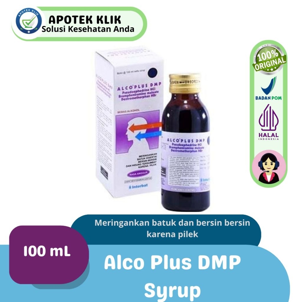 Jual Alco Plus Dmp 100 mL /Untuk membantu meringankan gejala hidung ...