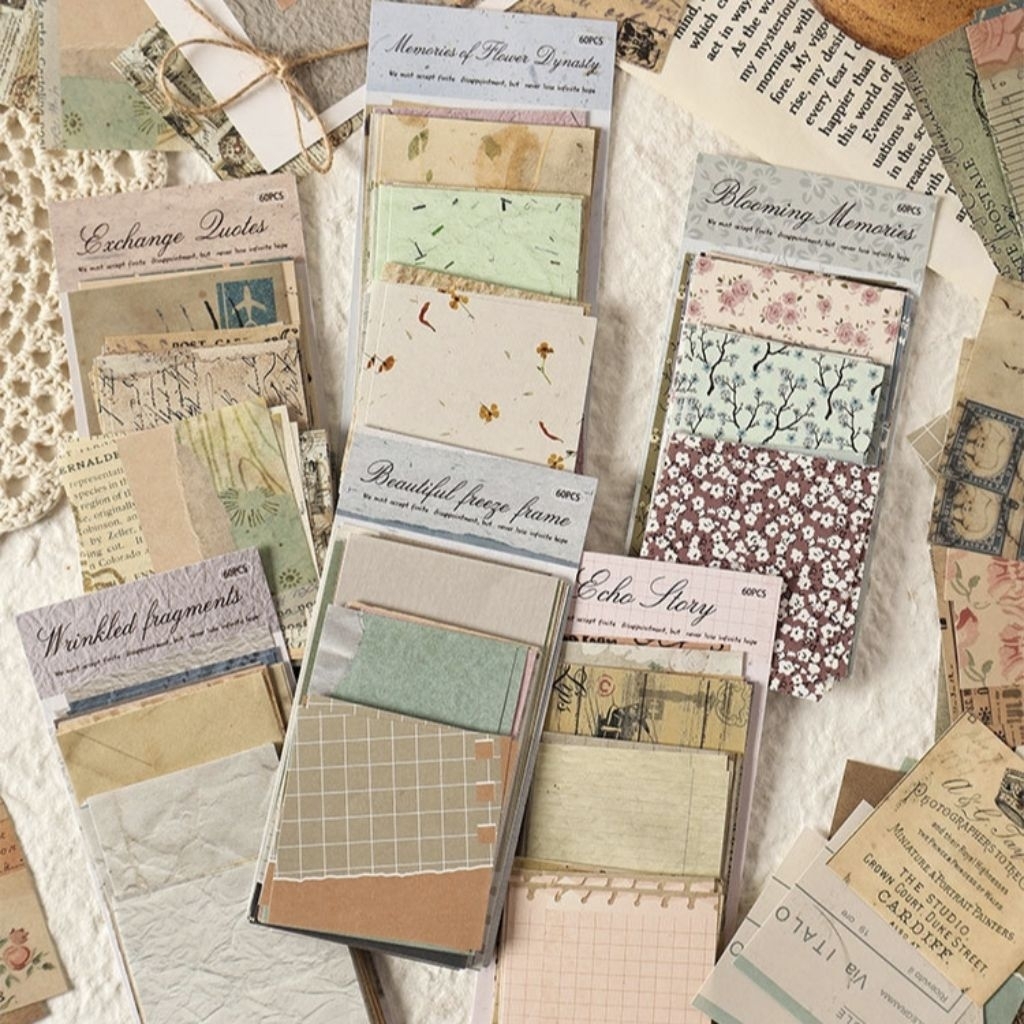 Jual 60 pcs deco paper kertas art memo jurnal diy art Moyl | Shopee ...