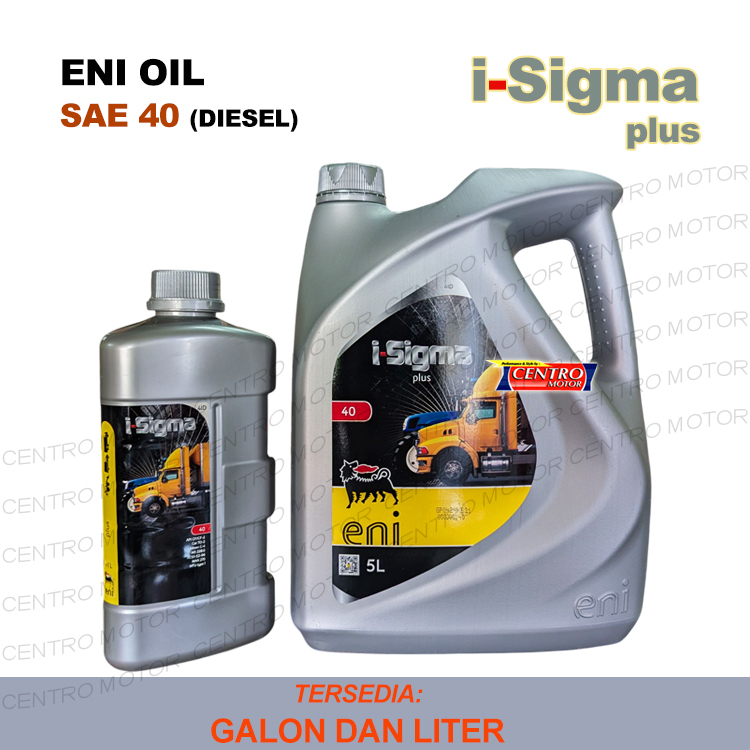 Jual Oli mesin diesel Eni i-Sigma Plus SAE 40.Tersedia kemasan Liter ...