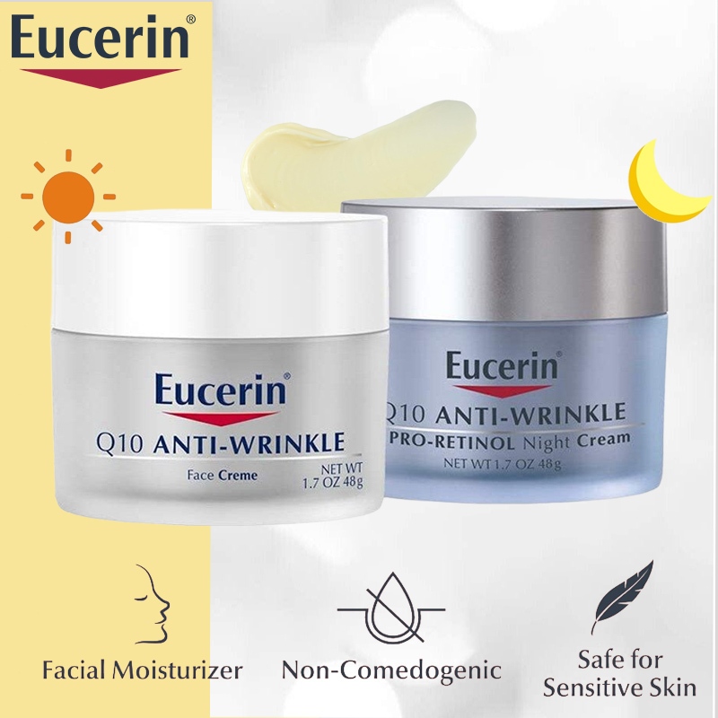 Jual Eucerin Q10 Anti-Wrinkle Face Cream 48g / Q10 Anti-Wrinkle + Pro ...