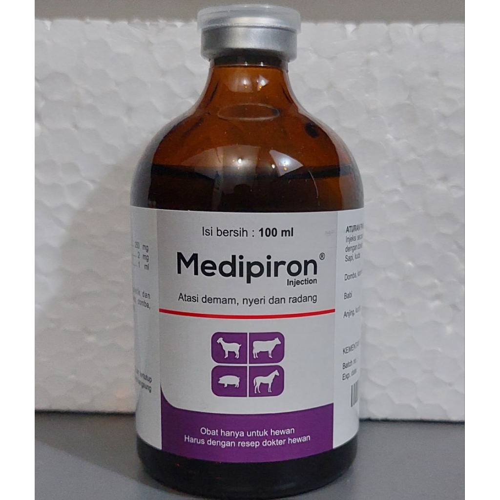 Jual MEDIPIRON inj (obat demam dan nyeri pada hewan) | Shopee Indonesia