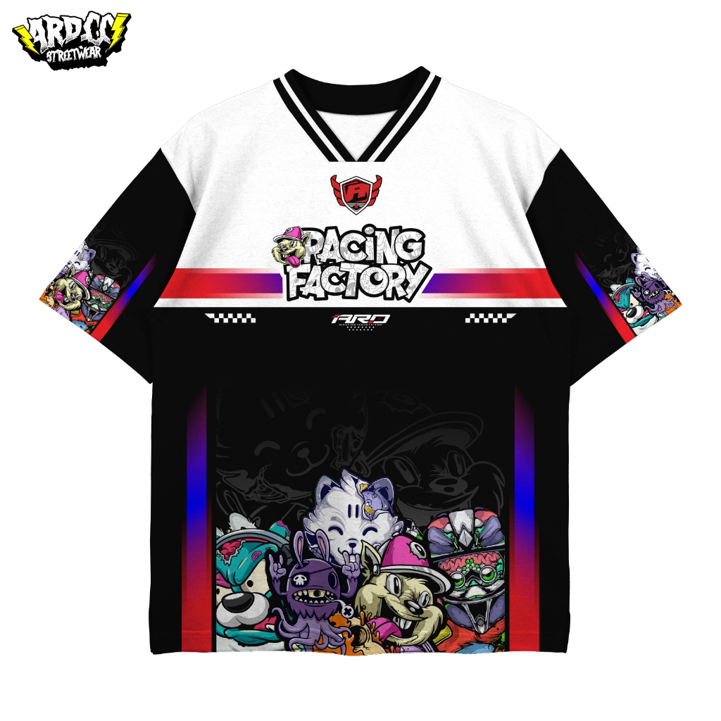 Jual Jersey Oversize Racing Factory Dryfit Vintage/Jersey Oversize Boxy ...