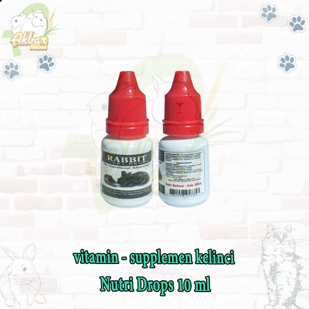 Jual nutri drops isi 10 ml vitamin kelinci nutridrop | Shopee Indonesia