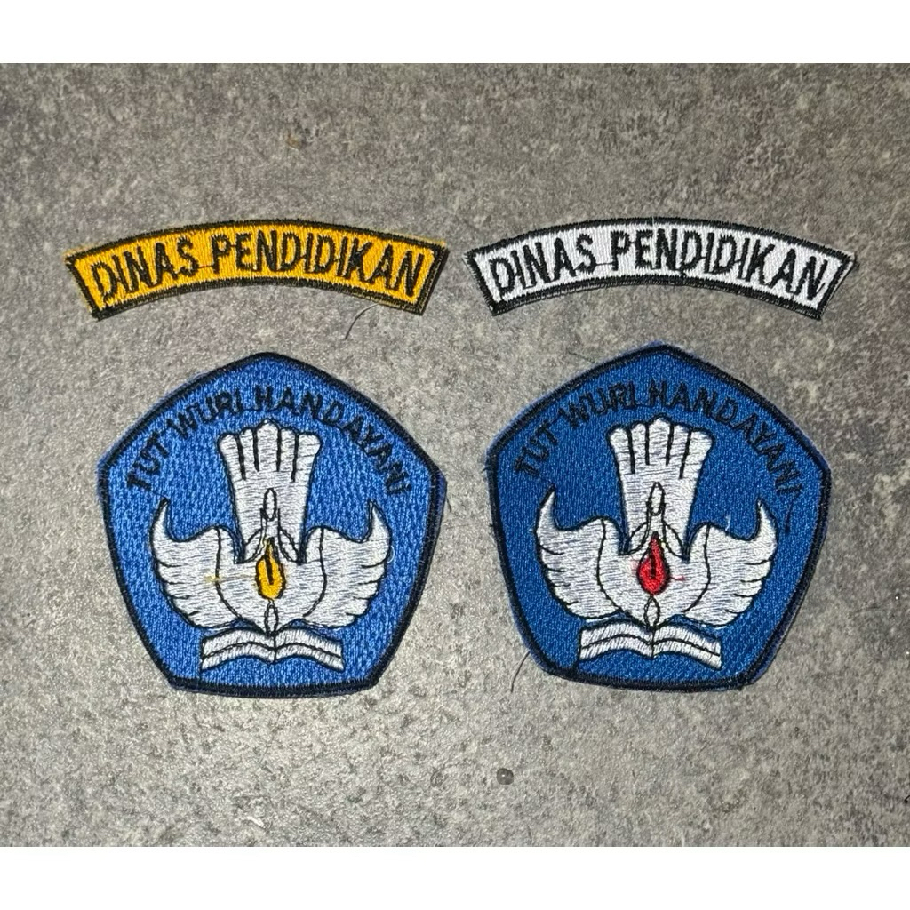 Jual Badge Tut Wuri Handayani & DINAS PENDIDIKAN (full bordir) | Shopee ...