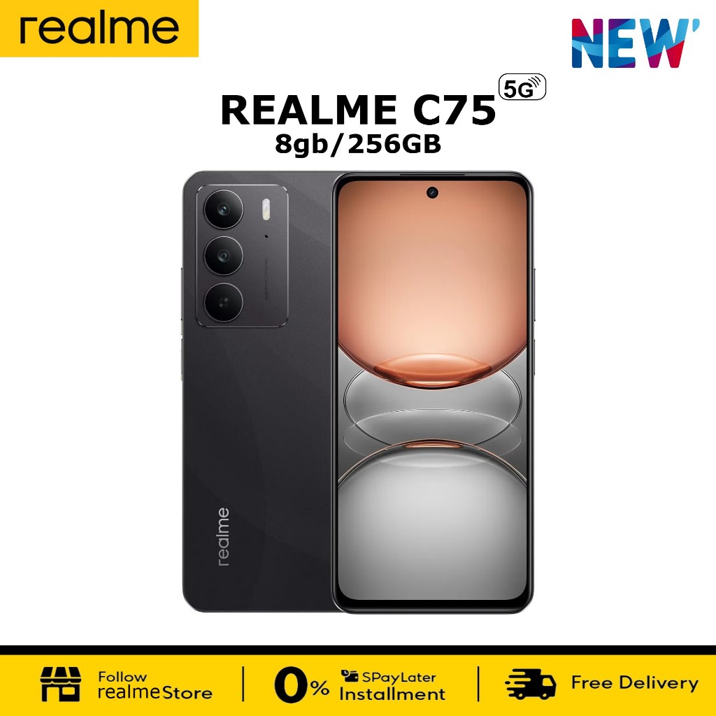 Jual Realme C75 5G 8GB 256GB - HP 5G Murah Resmi, Layar 6.72 inci 120Hz ...