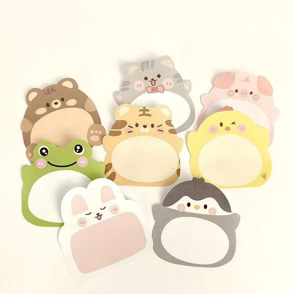 Jual Kiandaa Sticky Notes Motif Hewan Lucu Tempelan Kertas Mini Catatan ...