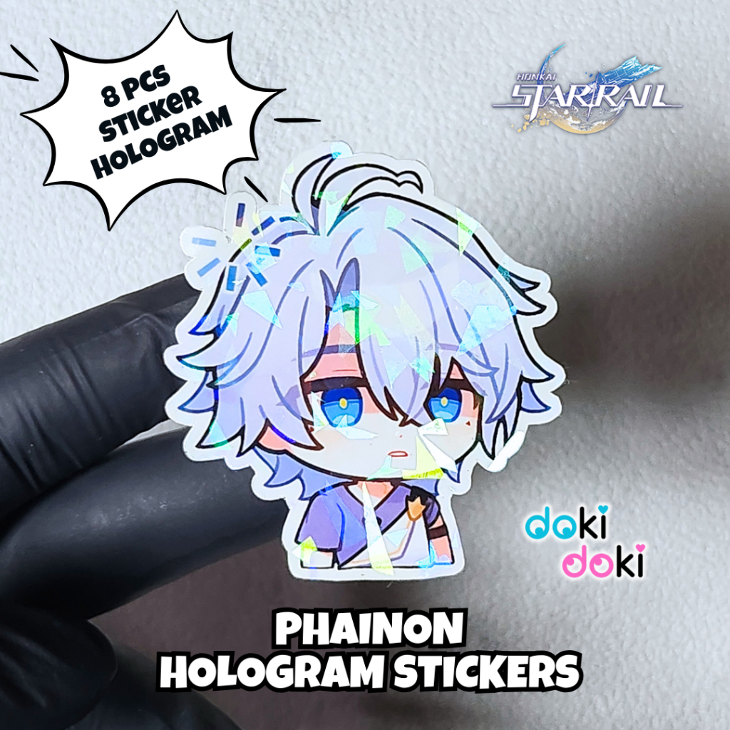 Jual 8 PCS HOLOGRAM STICKER PHAINON HONKAI STAR RAIL STIKER VINYL ...