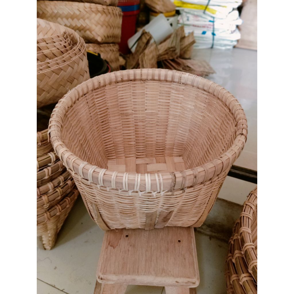 Jual Tenggok Bambu Jumbo Diameter 50CM Tumbu Bambu Keranjang Bambu ...