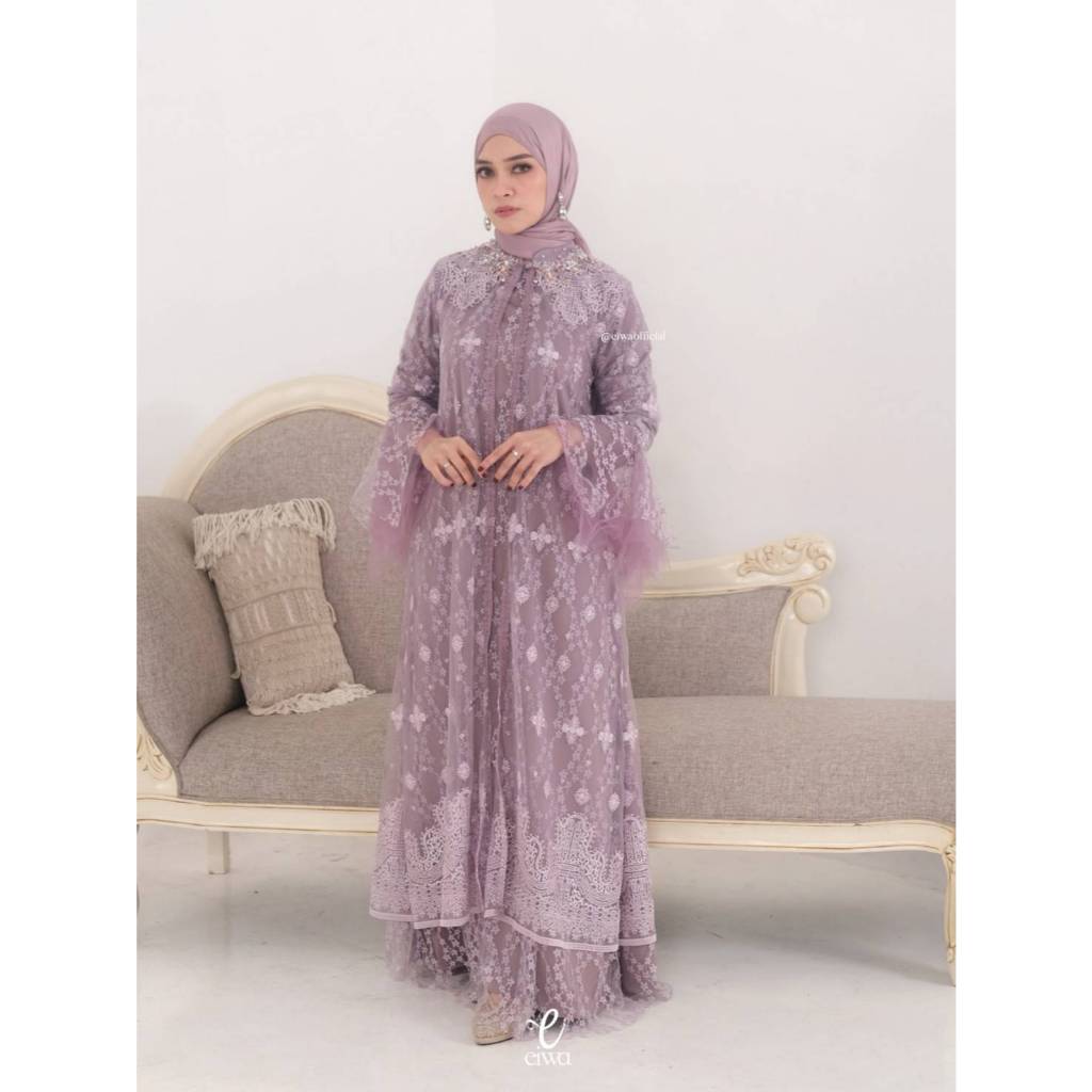 Jual Riyani Outer Dress Lilac | EIWA | Shopee Indonesia