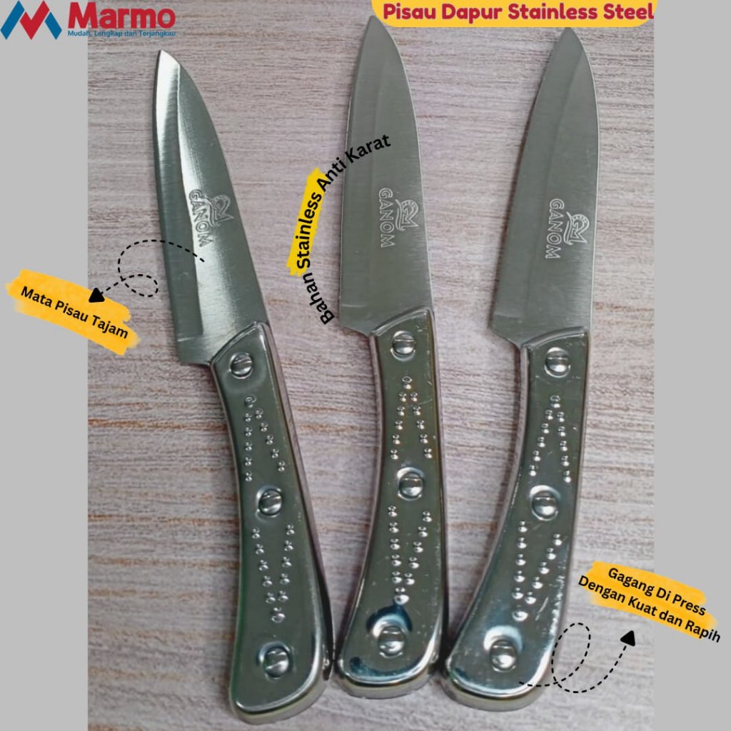 Jual Pisau Dapur Stainless Stell / Pisau Buah , Daging Stainless ...