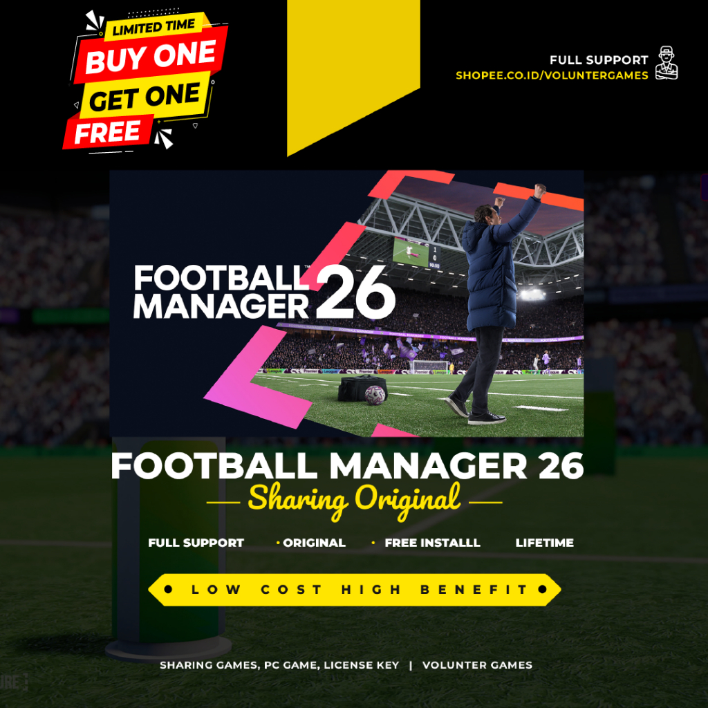 Jual FOOTBALL MANAGER 2026 FM 26 + IN GAME EDITOR PC / MAC ORIGINAL ...