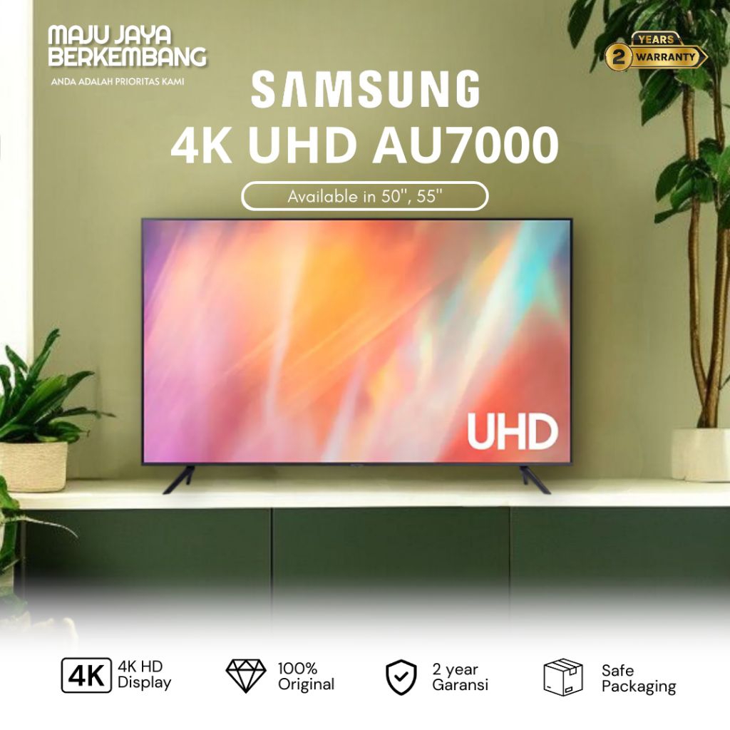 Jual SAMSUNG 55AU7000 / UA55AU7000 4K SMART TV 55 inch | Shopee Indonesia