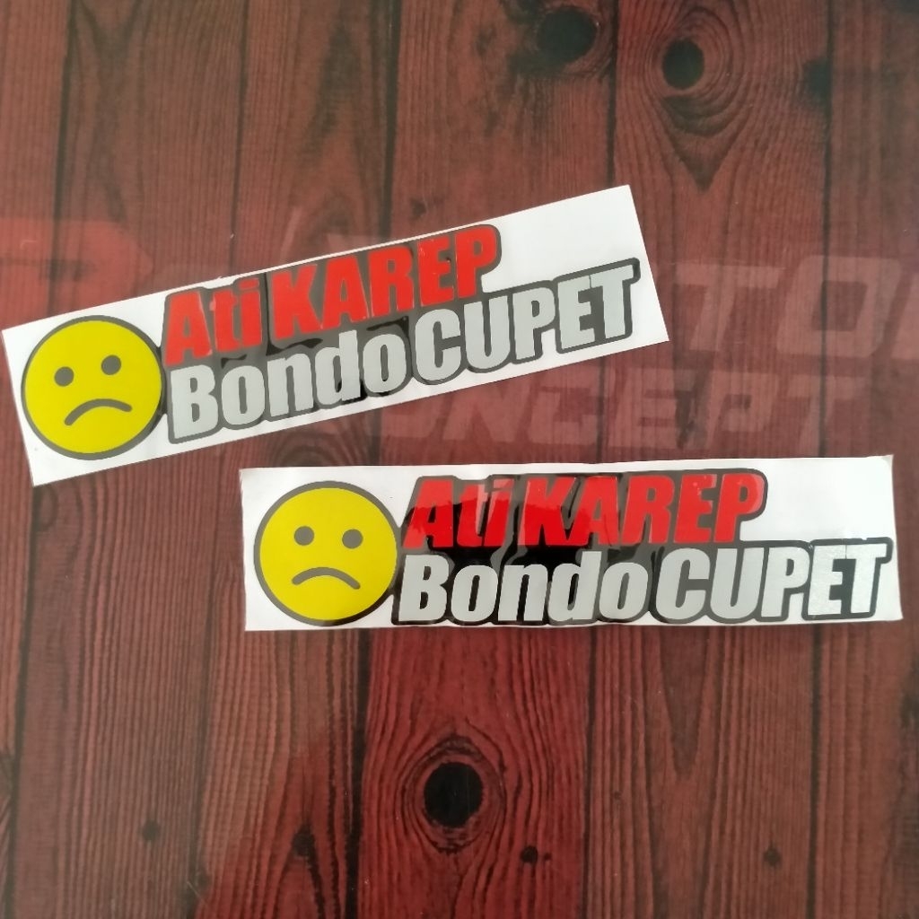 Jual Sticker Cutting Ati Karep Bondo Cupet | Shopee Indonesia