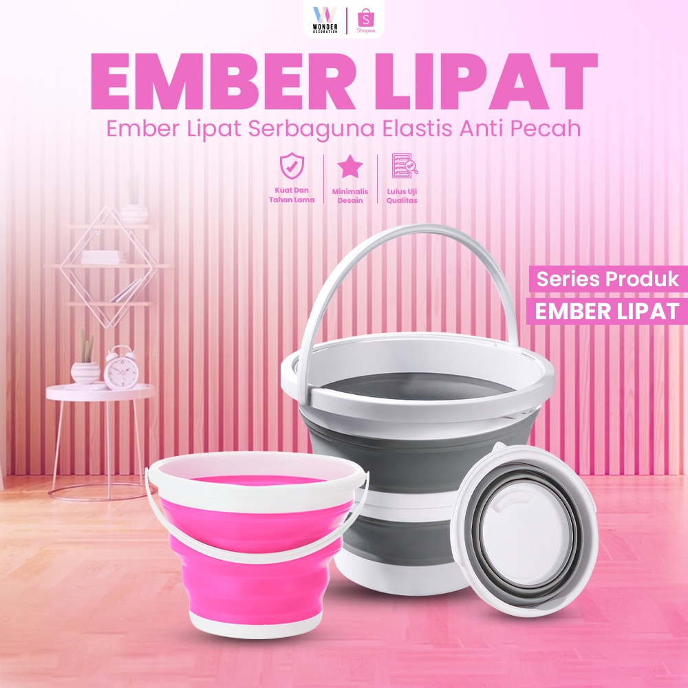 Jual Ember Lipat Serbaguna Ember Elastis Anti Pecah Ember Portable 3L ...