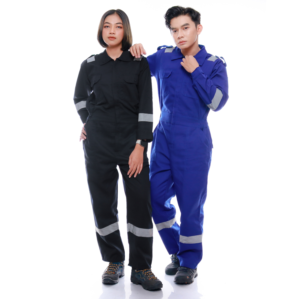 Jual Wearpack Safety PROTECT Navy | Seragam Kerja Proyek Bengkel Pria ...