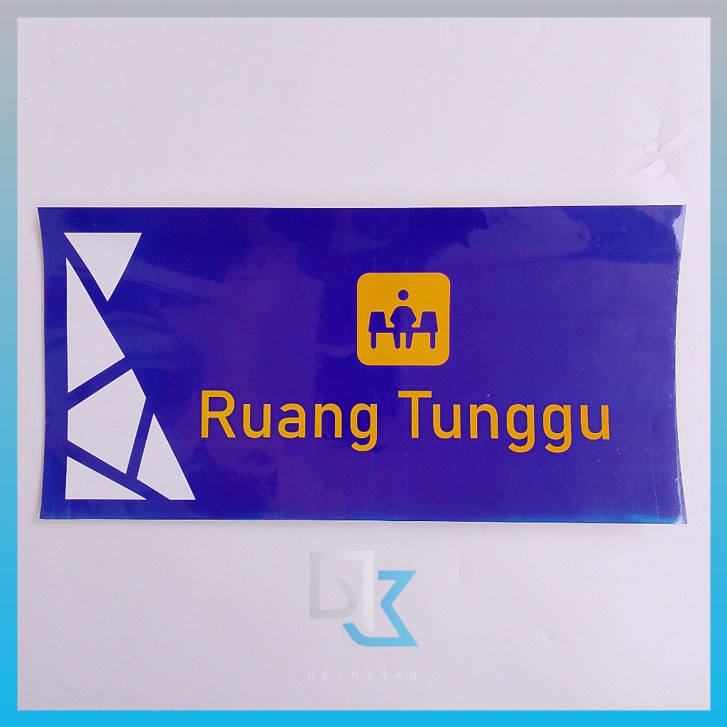 Jual Stiker Ruang Tunggu, Stiker Nama Ruang, Stiker Vinyl | Shopee ...