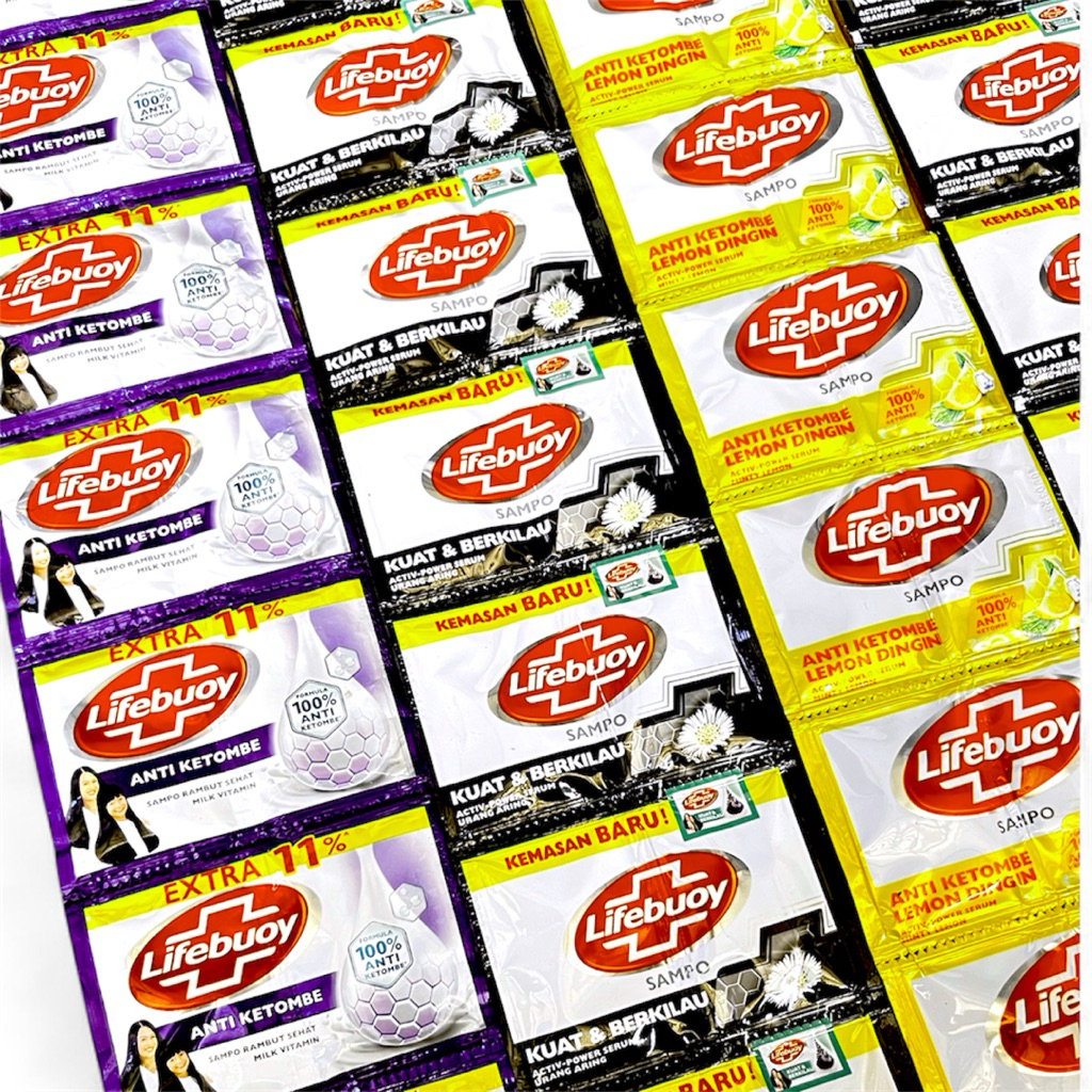 Jual 10 Renteng shampo lifebuoy isi 12 pcs x 10 varian acak sesuai stok ...