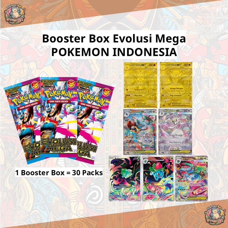 Jual Evolusi Mega Booster Box Pokemon TCG Bahasa Indonesia | Shopee ...