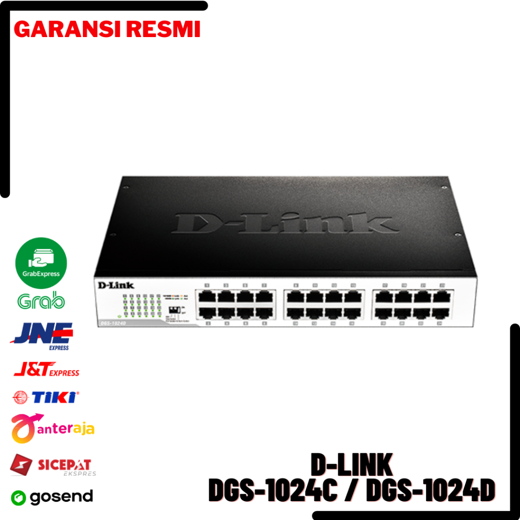 Jual D-LINK DGS-1024C / DGS-1024D 24-Port Gigabit Desktop Switch DLINK ...