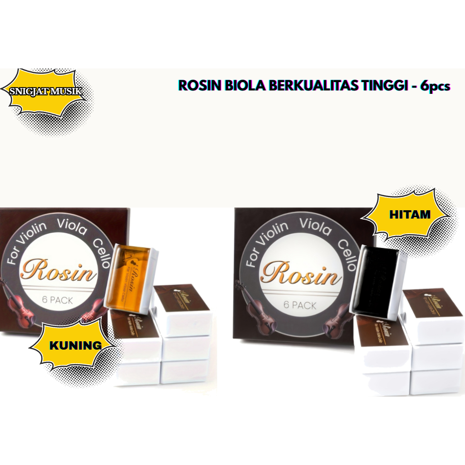 Jual Rosin Biola Berkualitas Tinggi - 6 PCS, Cocok untuk Biola, Viola ...