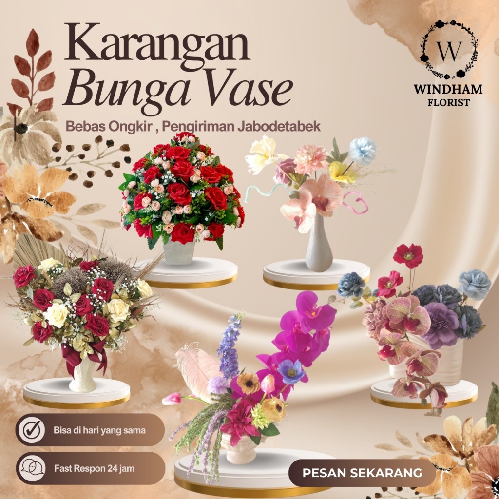 Jual Karangan Bunga Meja Vas Artificial Bunga Palsu Selamat Birthday ...