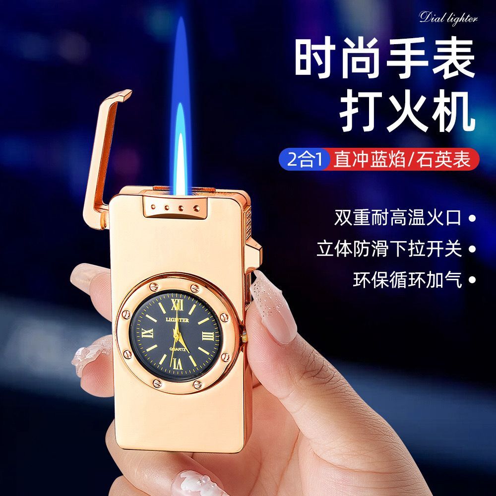 Jual Mancis Korek Api Gas 3414 Bara Las Model Jam Jet Torch Watch ...